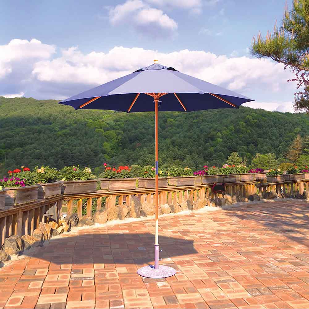 7.5' Wood Café, Bistro, Condos Market Umbrella | California Patio